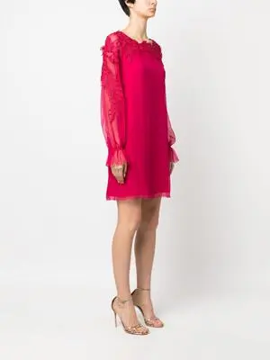 Alberta Ferretti Long-sleeve Mini Dress