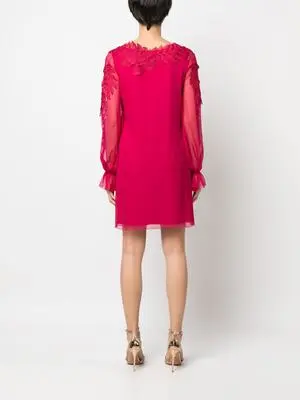 Alberta Ferretti Long-sleeve Mini Dress