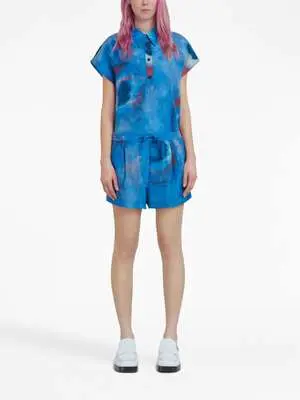 Marni Drawstring-waist Silk Shorts