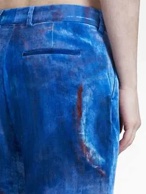 Marni Painterly-print Straight-leg Trousers