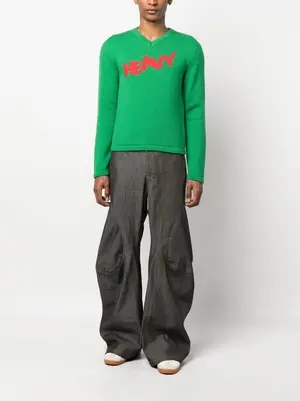 ERL Knit V-neck Sweater