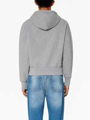 AMI Paris Embroidered-logo Detail Hoodie