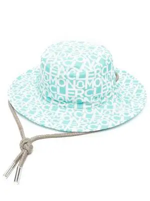 Moncler Moncler Logo-Print Sun Hat Green