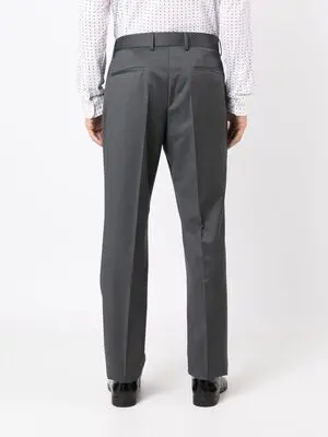 BOSS Straight-leg Tailored Trousers - Grey