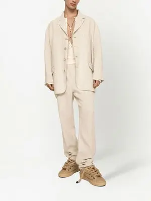 Dolce & Gabbana Logo-patch Single-breasted Blazer
