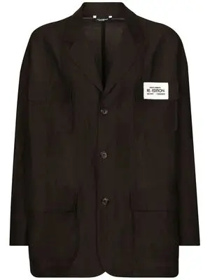 Dolce & Gabbana Single-breasted Linen Blazer