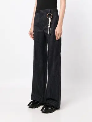 CHARLES JEFFREY Pinstripe Straight-leg Trousers