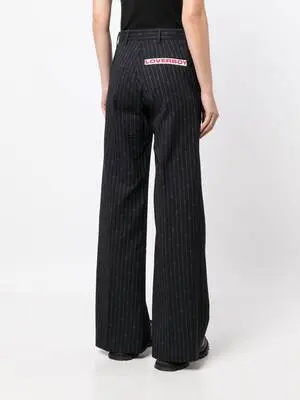 CHARLES JEFFREY Pinstripe Straight-leg Trousers