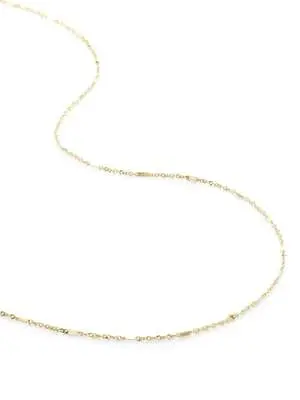 Monica Vinader 14kt Yellow Shimmer Chain Necklace - Gold