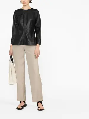 TOTEME Panelled Lambskin Top