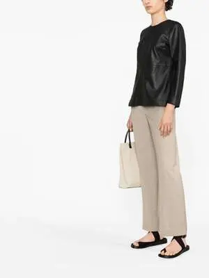 TOTEME Panelled Lambskin Top