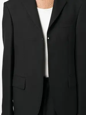 Random Identities Buttonless Long-sleeved Blazer