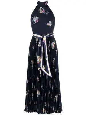 Zimmermann Sunray Picnic Floral-print Maxi Dress - Blue