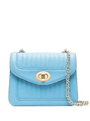 DELAGE Mini Ginette Shoulder Bag - Blue
