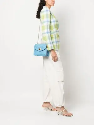 DELAGE Mini Ginette Shoulder Bag - Blue