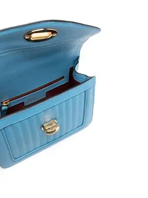 DELAGE Mini Ginette Shoulder Bag - Blue