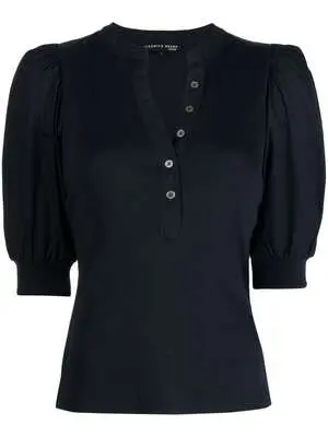 Veronica Beard Button-up Top - Blue