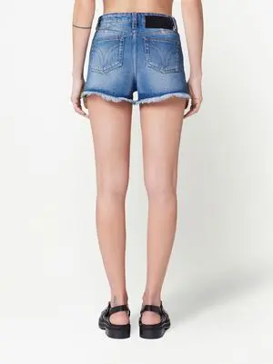 Ami Frayed Denim Shorts