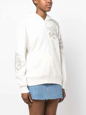 P.a.r.o.s.h Crystal-flower-detail Hooded Jacket