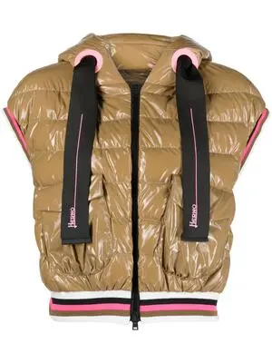 Herno Padded Gilet - Brown