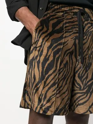 TOM FORD Zebra-print Cotton Shorts