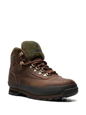 Timberland Euro Hiker Logo-detail Leather Boots - Brown
