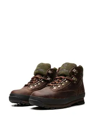 Timberland Euro Hiker Logo-detail Leather Boots - Brown