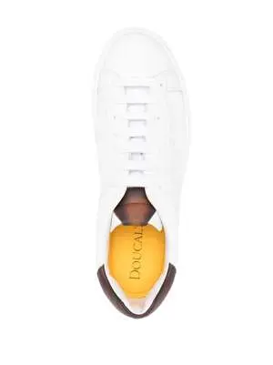DOUCAL'S Calf-leather Low-top Sneakers - White