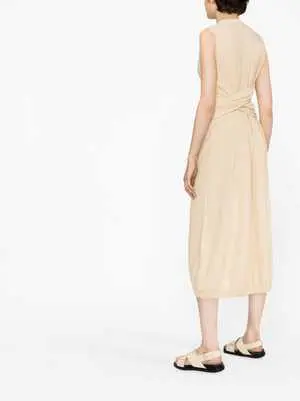 LEMAIRE Tie-detail Dress - Neutrals