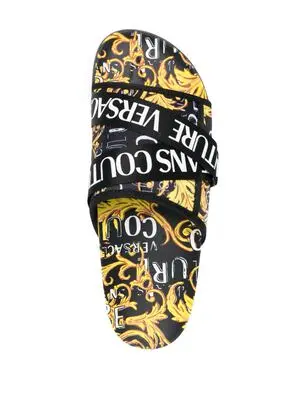 Versace Barocco Logo-print Slides