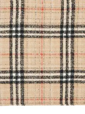 Burberry Checked Cashmere-silk Blend Tweed Blanket
