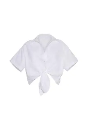 Cara Cara Front Tie Shirts For Women
