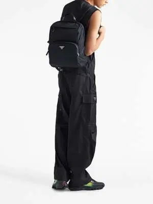 Prada Logo Plaque Backpack