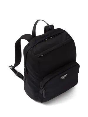 Prada Logo Plaque Backpack