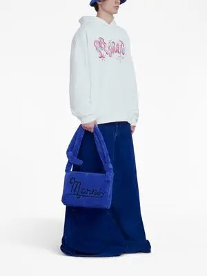 Marni Painterly Logo-print Hoodie - White