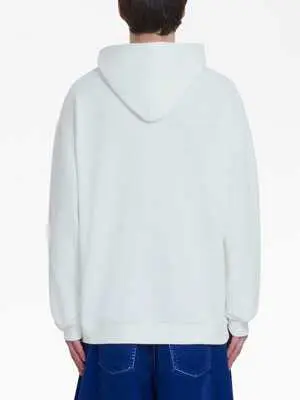 Marni Painterly Logo-print Hoodie - White