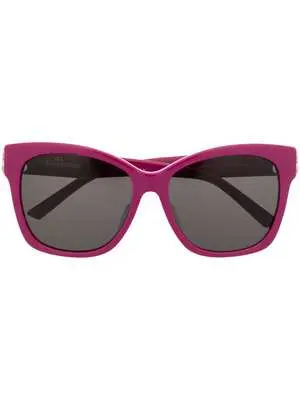Balenciaga Logo-plaque Sunglasses - Pink
