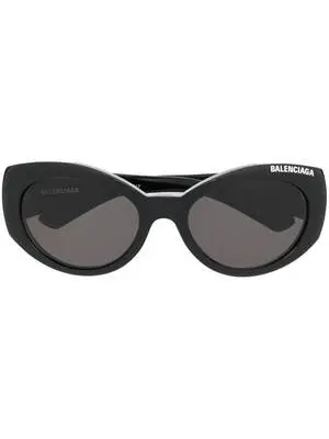 Balenciaga Logo Sunglasses - Brown