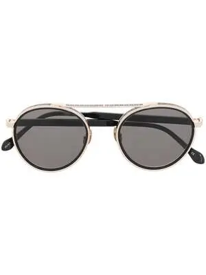 Matsuda Double-bridge Round-frame Sunglasses - Black