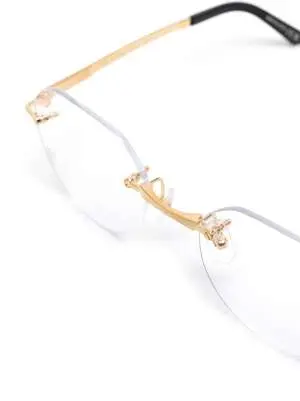 Cartier Santos De Rimless Glasses