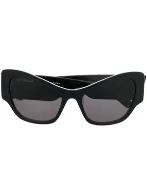 Balenciaga Enamelled-logo Cat-eye Sunglasses