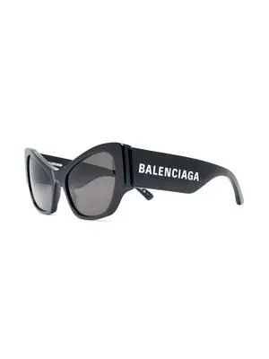 Balenciaga Enamelled-logo Cat-eye Sunglasses