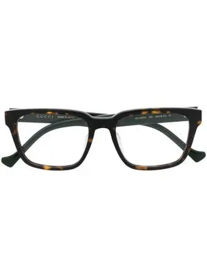 Gucci Square-frame Glasses - Brown