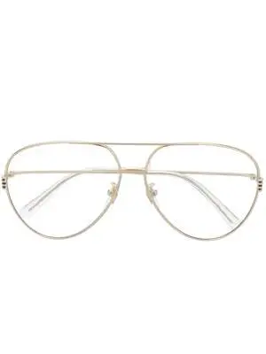 Gucci Pilot-frame Glasses - Gold