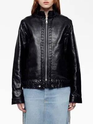 RE/DONE Whipstitch Leather Jacket
