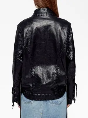 RE/DONE Whipstitch Leather Jacket