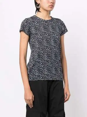 Rag & Bone Leopard-print T-shirt - Black