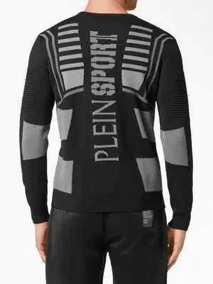 PLEIN SPORT Logo-print Knitted Jumper