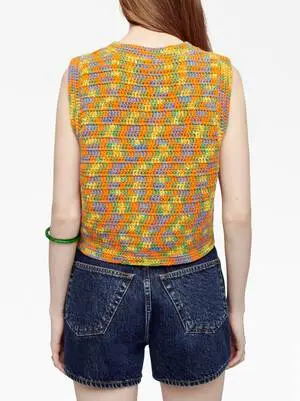 RE/DONE Front-button Knitted Vest