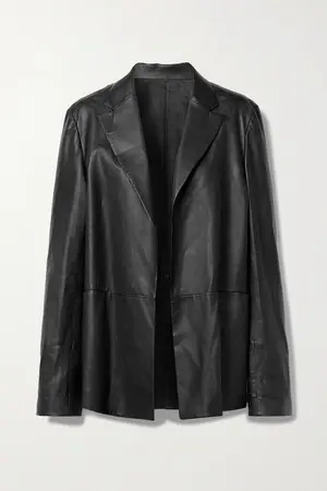 The Row - Veste Courte En Cuir (PU) - Design Niche - Noir - Taille S/M/L - Neuve